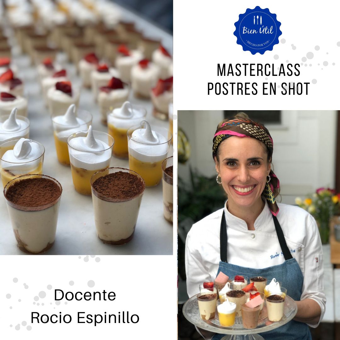 MASTERCLASS POSTRES EN SHOT | BIEN ÚTIL